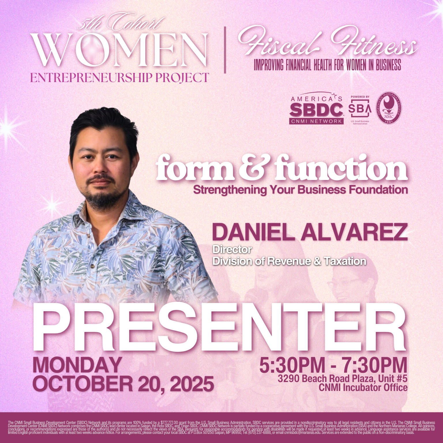 CNMI SBDC Network Announces Co-presenter for Day 1 of its Women’s ...
